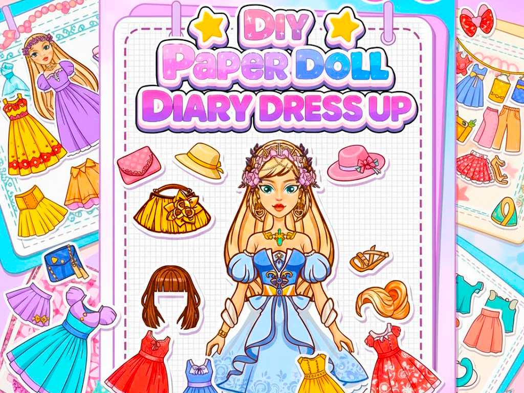 Uradi sam papirnati dnevnik lutke: dotjeraj se 🕹️ Igraj online na SGameS