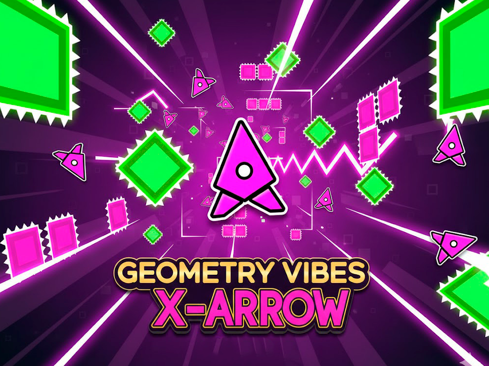 Geometrijske vibracije: X-strelica 🕹️ Igraj online na SGameS
