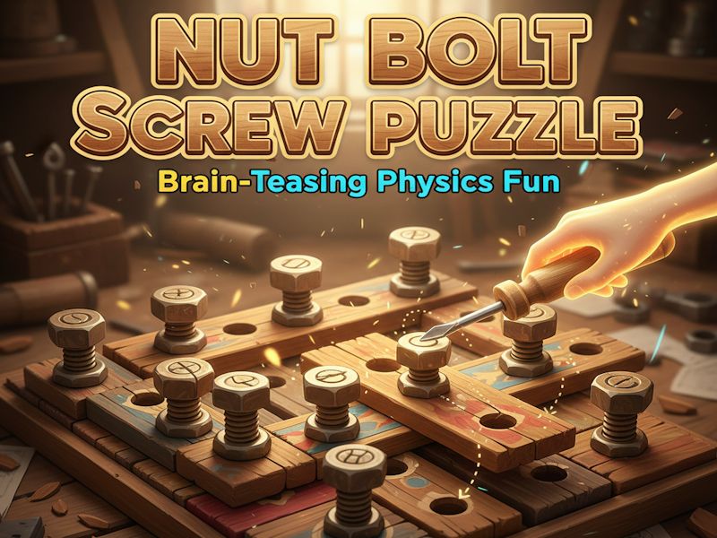 Nut Bolt Screw Puzzle 🕹️ Igraj online na SGameS