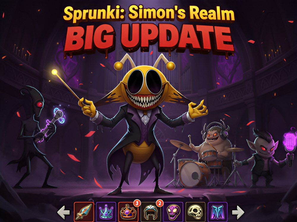 Sprunki: Simon’s Realm Big Update 🕹️ Igraj online na SGameS