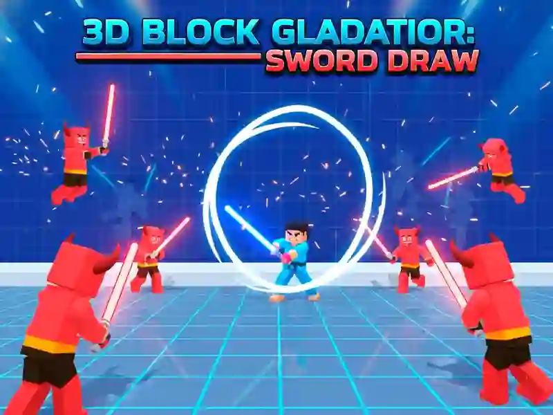 3D Block Gladiator: Sword Draw 🕹️ Igraj online na SGameS