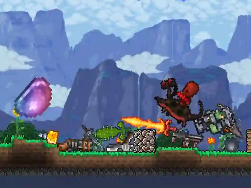 Terraria pješčanik 🕹️ Igraj online na SGameS